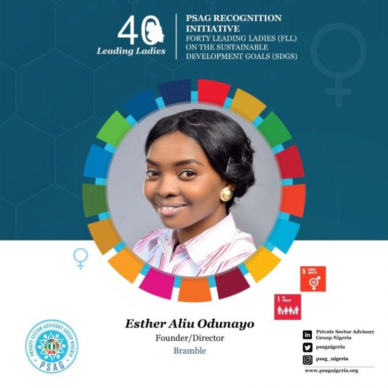 PSAG Recognition Initiatives honors Bramble’s CEO, Odunayo Aliu. - Eridan